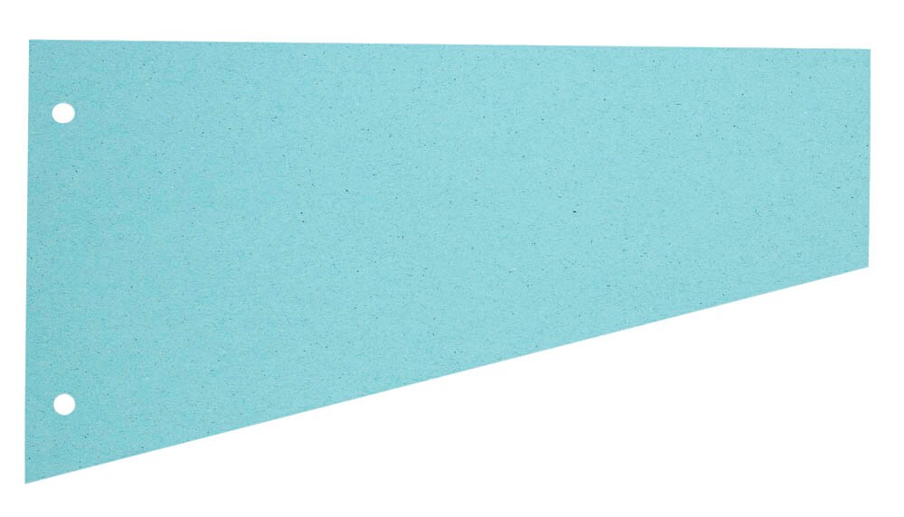herlitz Trennstreifen Trapez blau, 190 g/qm Karton, 100 St. | office ...