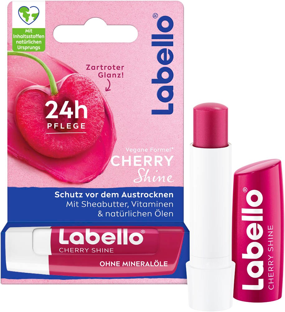 Labello CHERRY Shine Lippenpflege 4,8 g | office discount