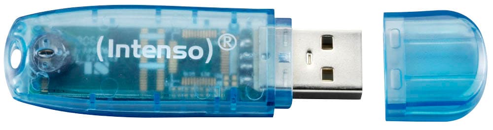 AKTION: Intenso USB-Stick Rainbow Line blau 4 GB | office discount