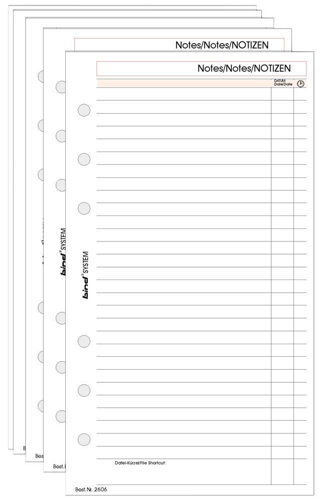 bind Ringbuch-Ergänzungsblätter Notizen A6, 50 Blatt | office discount