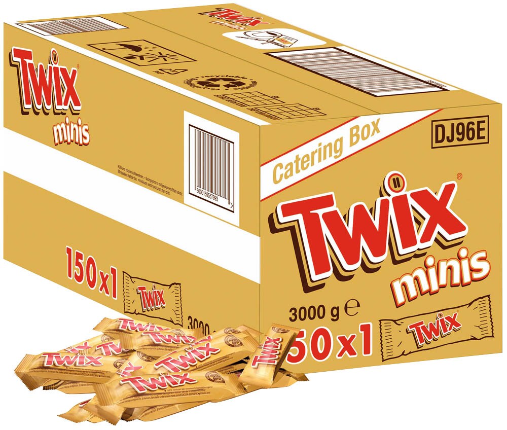 TWIX Minis Schokoriegel 150 Riegel, 150 St. | office discount