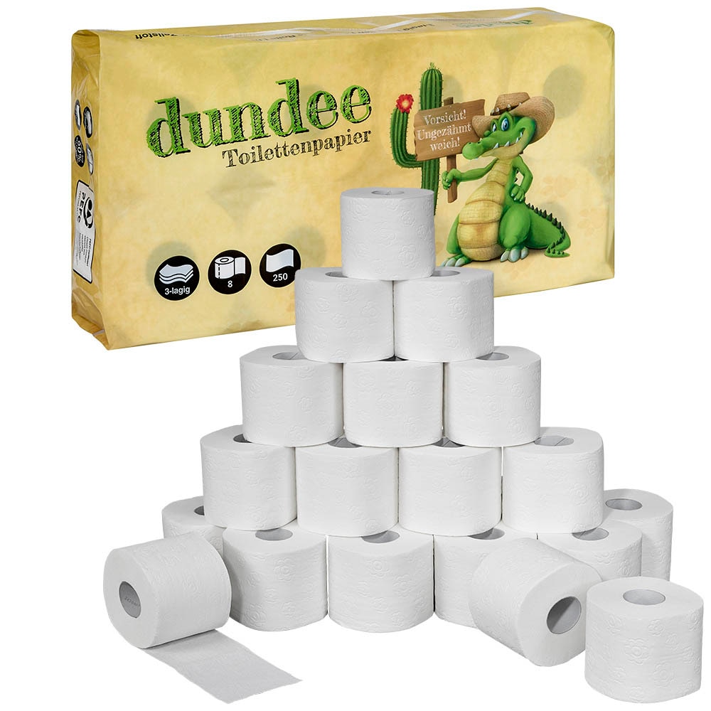 AKTION: dundee Toilettenpapier 3-lagig, 144 Rollen | office discount