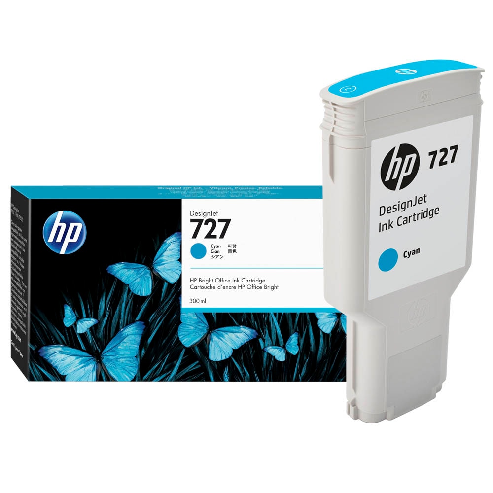 HP 727 (F9J76A) cyan Druckerpatrone | office discount