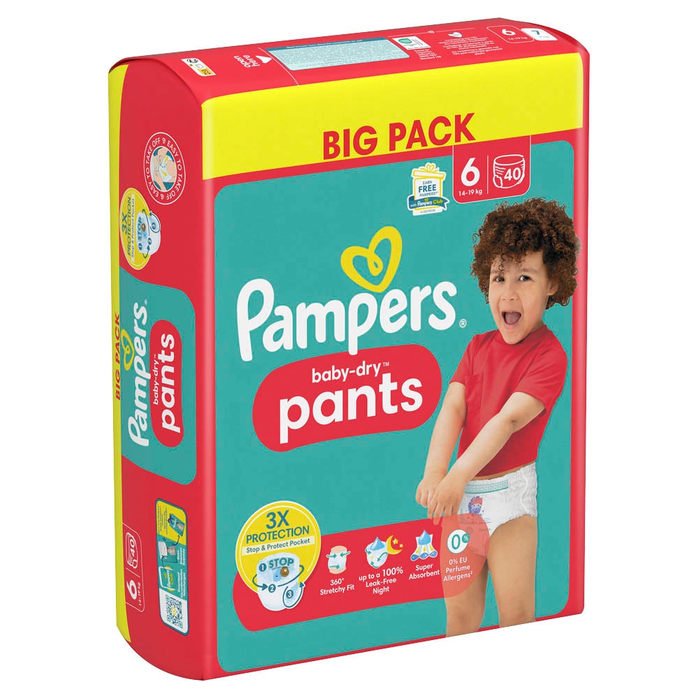 Pampers® Windeln baby-dry™ BIG PACK Größe Gr.6 (14-19 kg) für Kids und ...