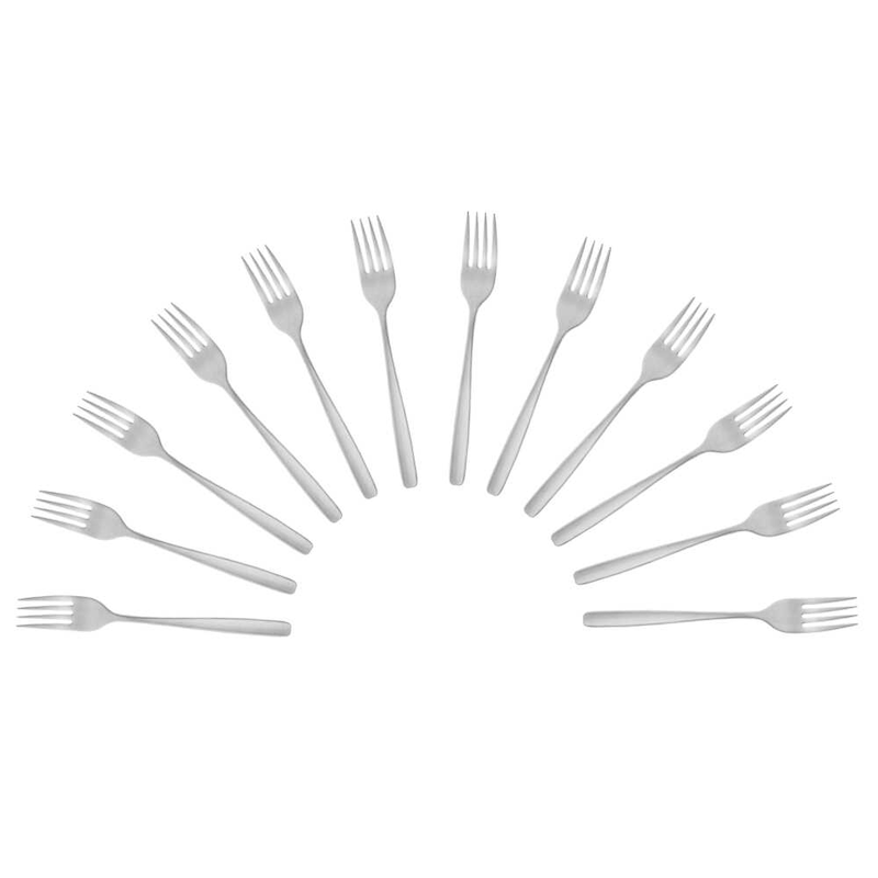 solex® Gabel Cara silber, 12 St. | office discount
