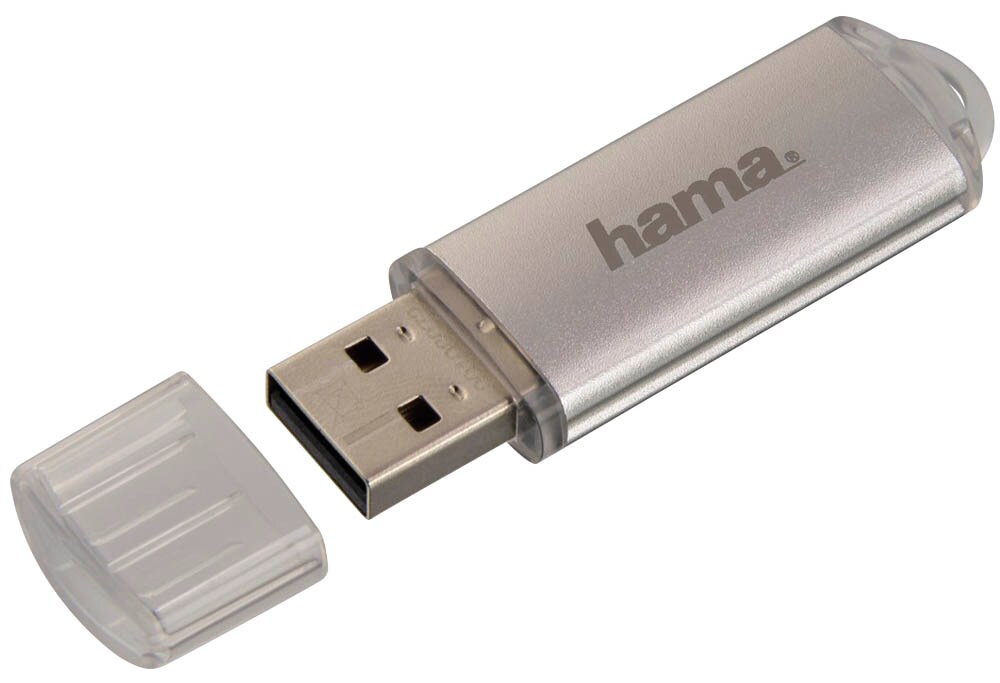 hama USB-Stick Laeta silber 128 GB, 1 St. | office discount