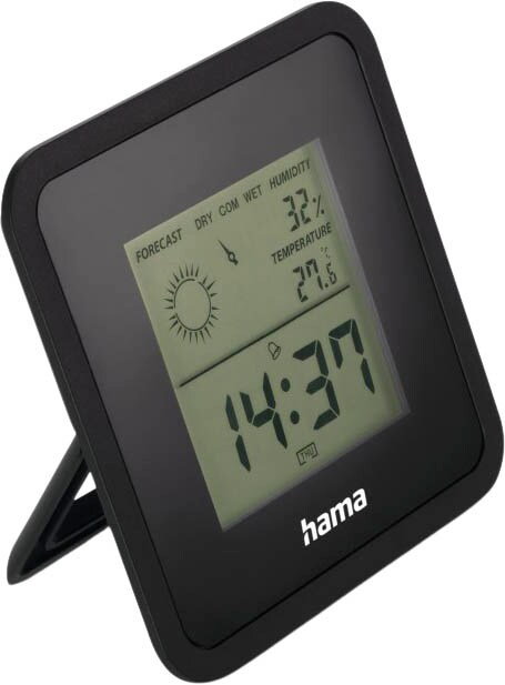 hama Borneo Thermometer schwarz | office discount