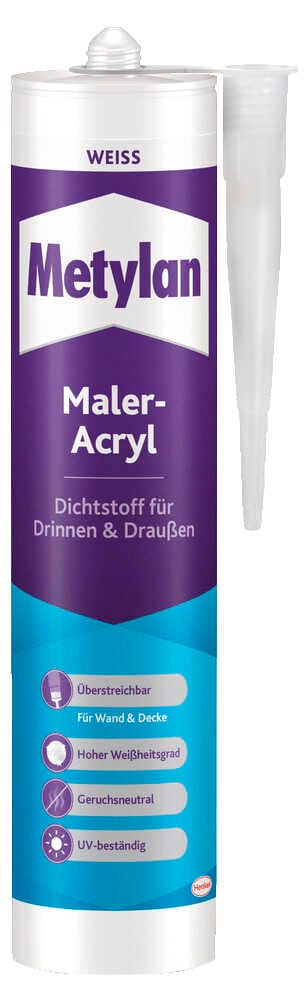 Metylan Maleracryl Dichtstoff Acryl weiß 300,0 ml | office discount