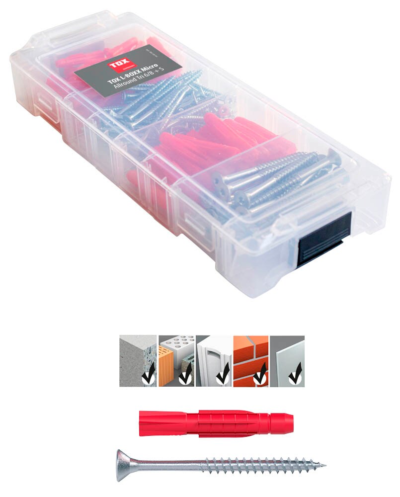 TOX L-BOXX Micro Allround TRI 6/8 094901802 Dübel- und Schrauben ...