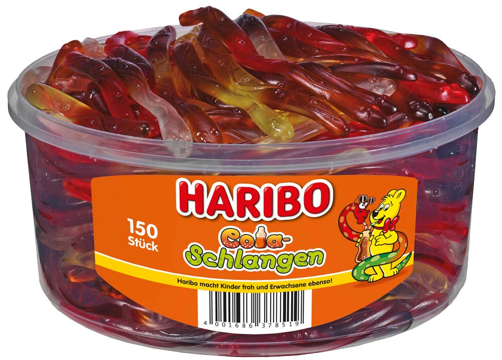 HARIBO Cola-Schlangen Fruchtgummi 150 St. | office discount