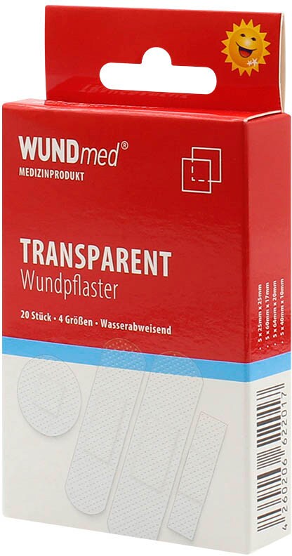 WUNDmed® Pflaster Transparent 02-042 transparent, 20 St. | office discount