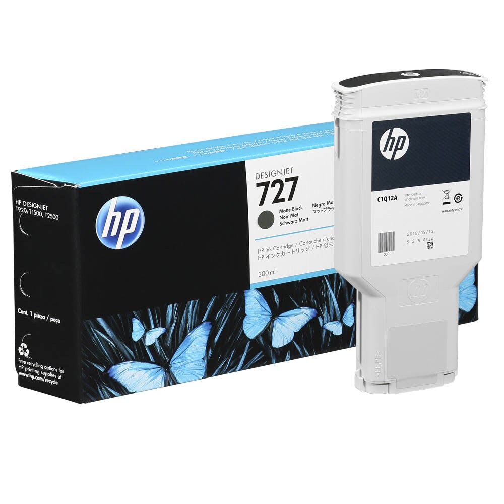 HP 727(C1Q12A) schwarz matt Druckerpatrone | office discount