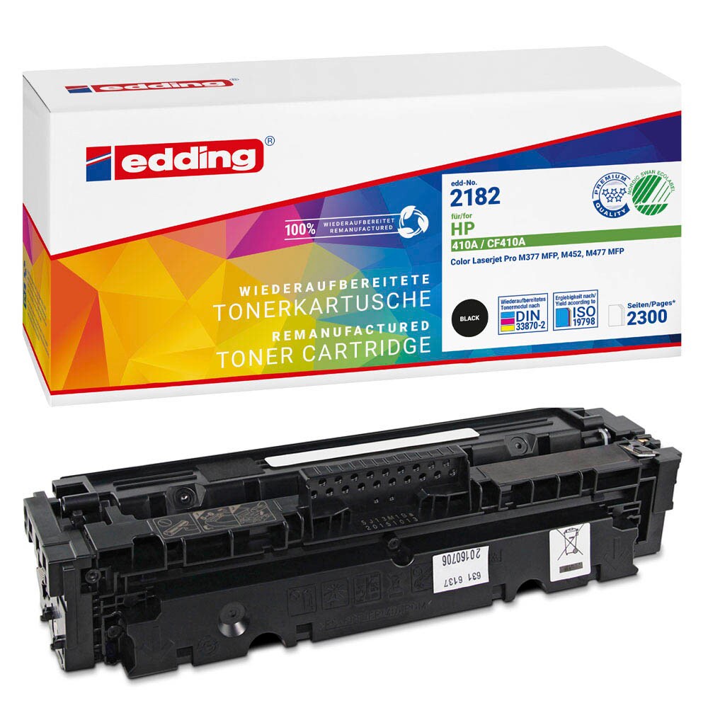 edding EDD-2182 schwarz Toner kompatibel zu HP 410A (CF410A) | office ...