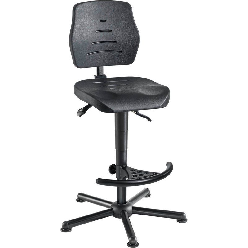 meychair XXL Arbeitsdrehstuhl W15-25-H-PU-FS3 schwarz | office discount