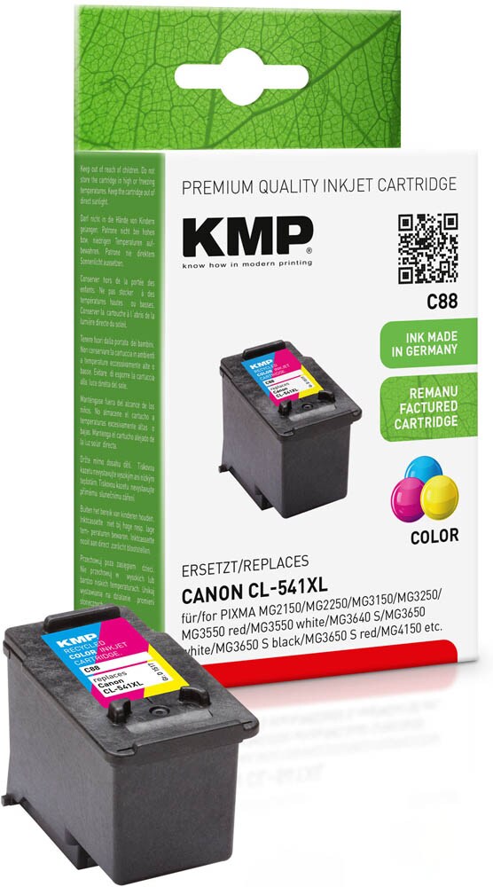 KMP C88 color Druckkopf kompatibel zu Canon CL-541 XL | office discount