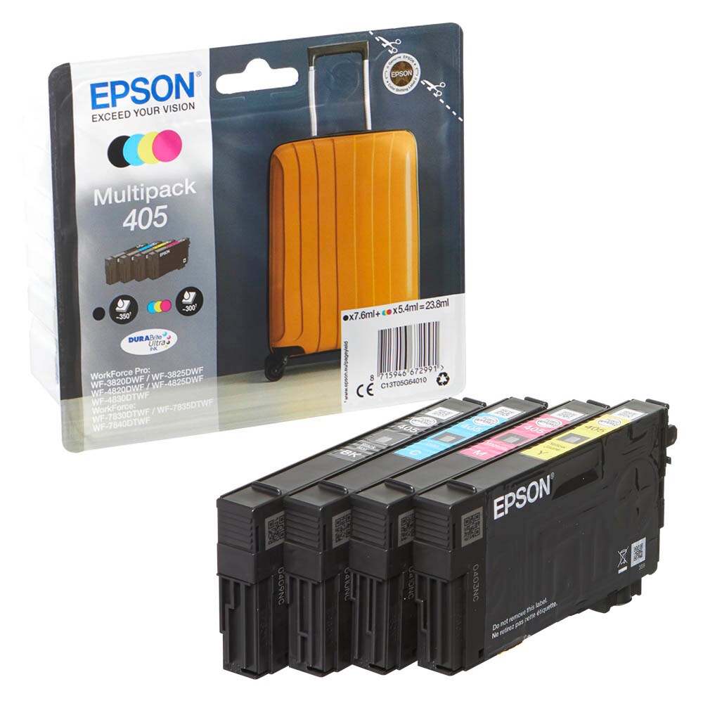 EPSON 405 / T05G6 (Koffer) schwarz, cyan, magenta, gelb Druckerpatronen ...