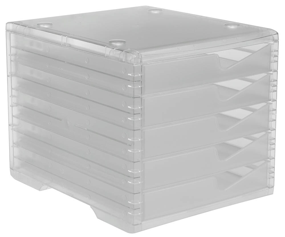 styro Schubladenbox styroswingbox light transparent 275-8430.224, DIN ...