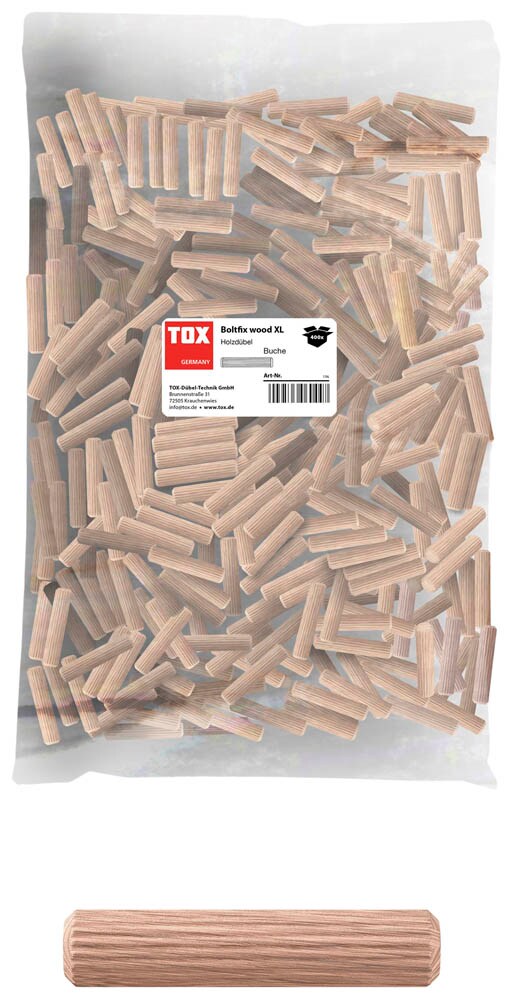 TOX BOLTFIX wood 015600141 Holzdübel Ø 8 mm x 40 mm, 500 St. | office ...