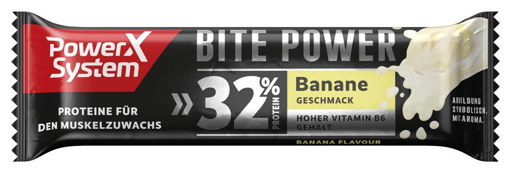 Power System BITE POWER 32% Proteinriegel 1 Riegel | office discount