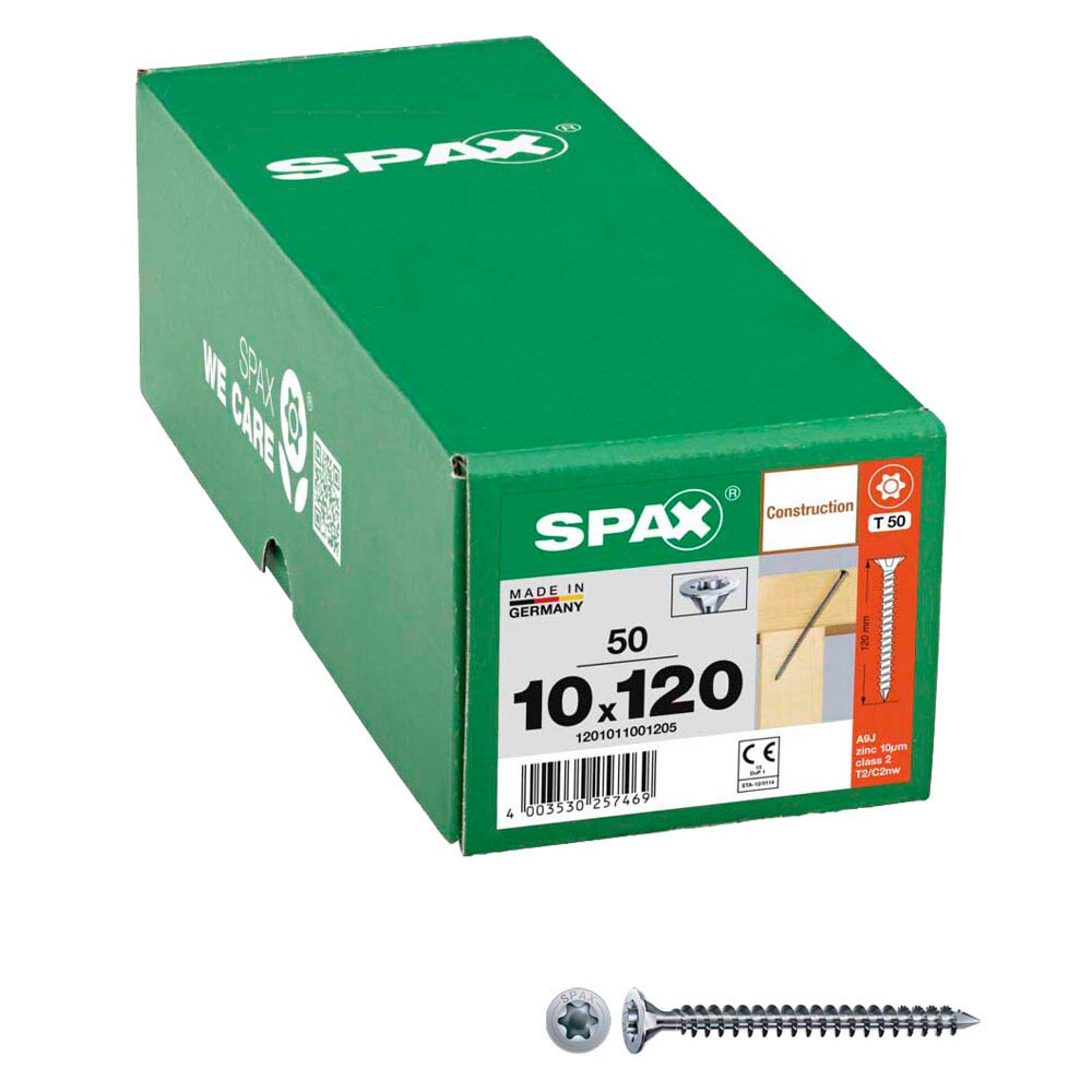 SPAX® Holzbauschrauben T50 Senkkopf WIROX 1201011001205 10 mm x 120 mm ...