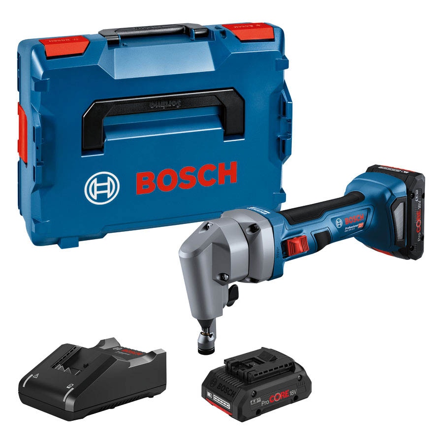 AKTION: BOSCH Professional GNA 18V-16 E Akku-Blechschere 18,0 V, mit 2 Akkus mit Prämie nach ...