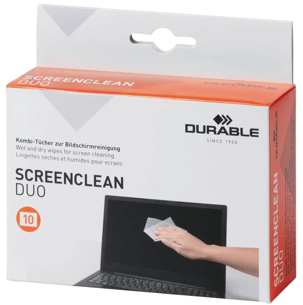 DURABLE SCREENCLEAN DUO Reinigungs-Set | office discount