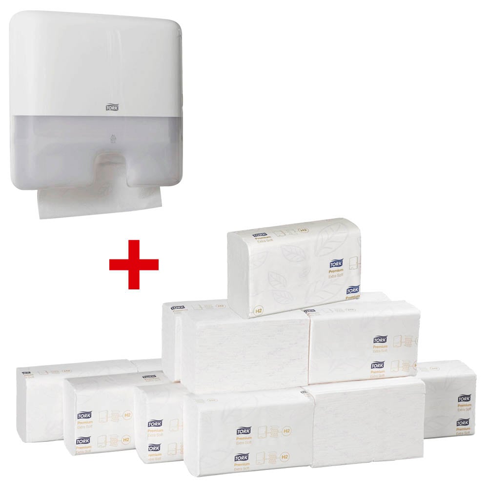 AKTION: TORK Papierhandtuchspender-Set Elevation Xpress® H2 Mini weiß ...