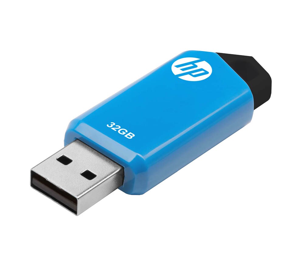 HP USB-Stick v150w blau, schwarz 32 GB, 1 St. | office discount