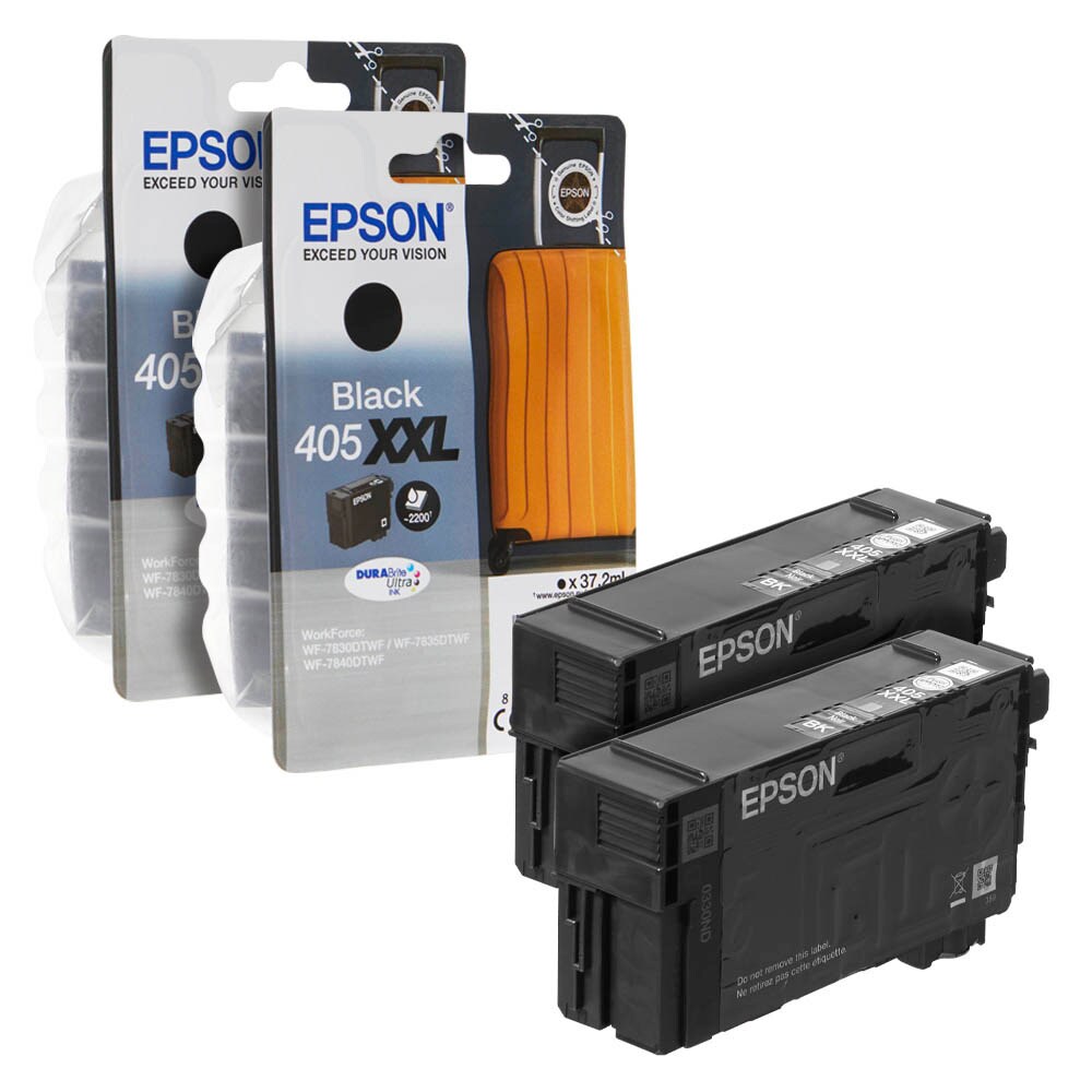 AKTION: EPSON 405XXL / T02J1 (Koffer) schwarz Druckerpatronen, 2er-Set ...