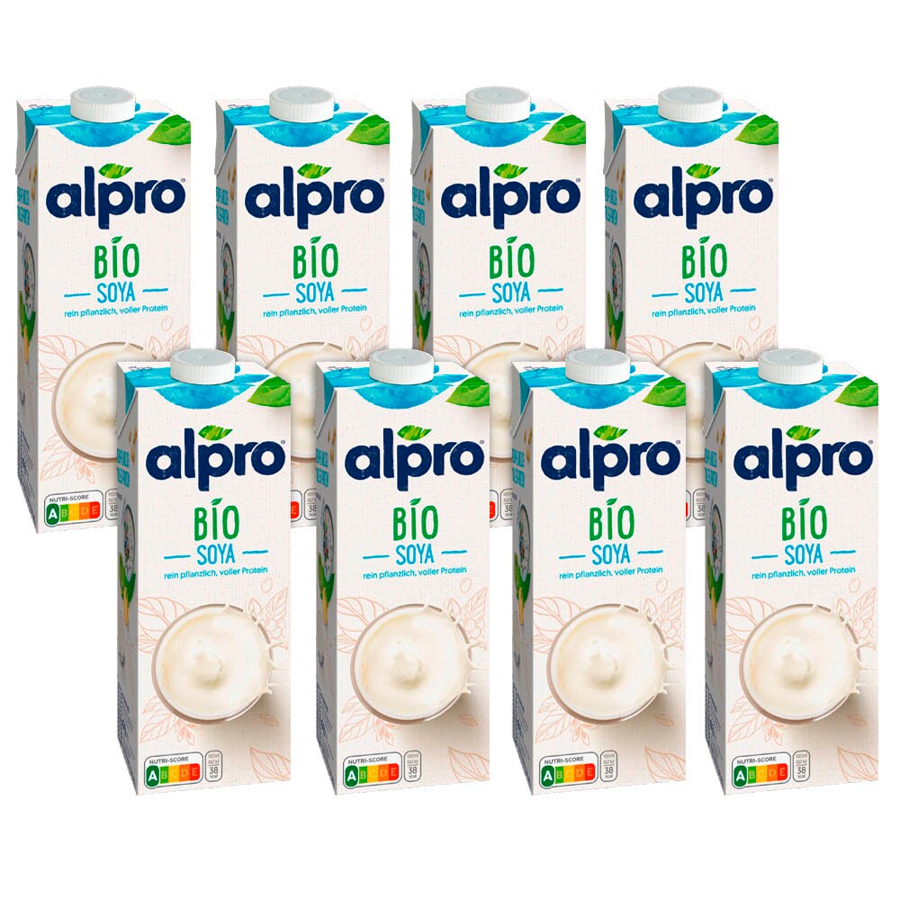 alpro® Bio-Sojadrink 8x 1,0 l | office discount