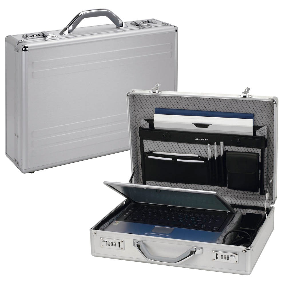 ALUMAXX Aktenkoffer KRONOS Aluminium silber 46,0 x 12,0 x 33,0 cm ...
