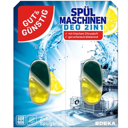 GUT&GÜNSTIG 2IN1 Spülmaschinen-Deo, 2 St. | office discount