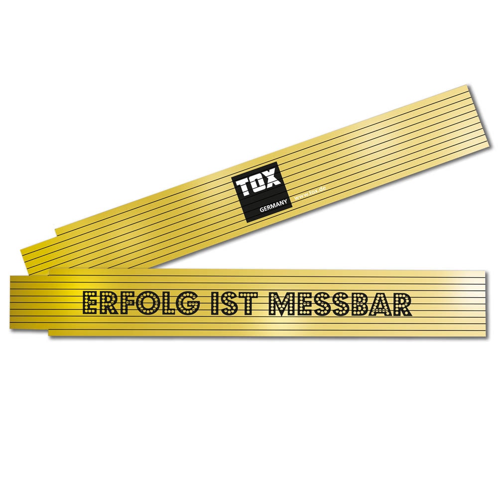 TOX Meterstab ERFOLG IST MESSBAR, 09969005/T, Holz 200 cm | office discount