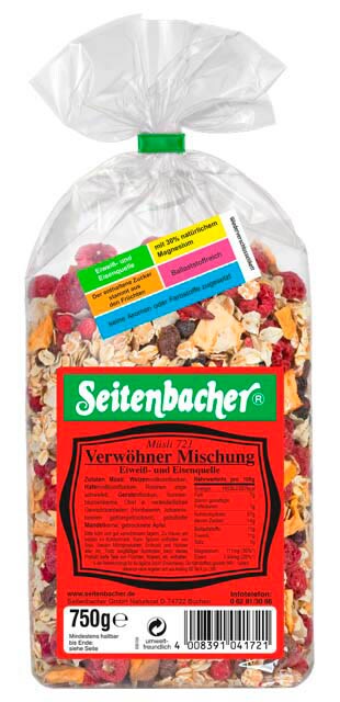 Seitenbacher® Verwöhnmischung Müsli 750,0 g | office discount