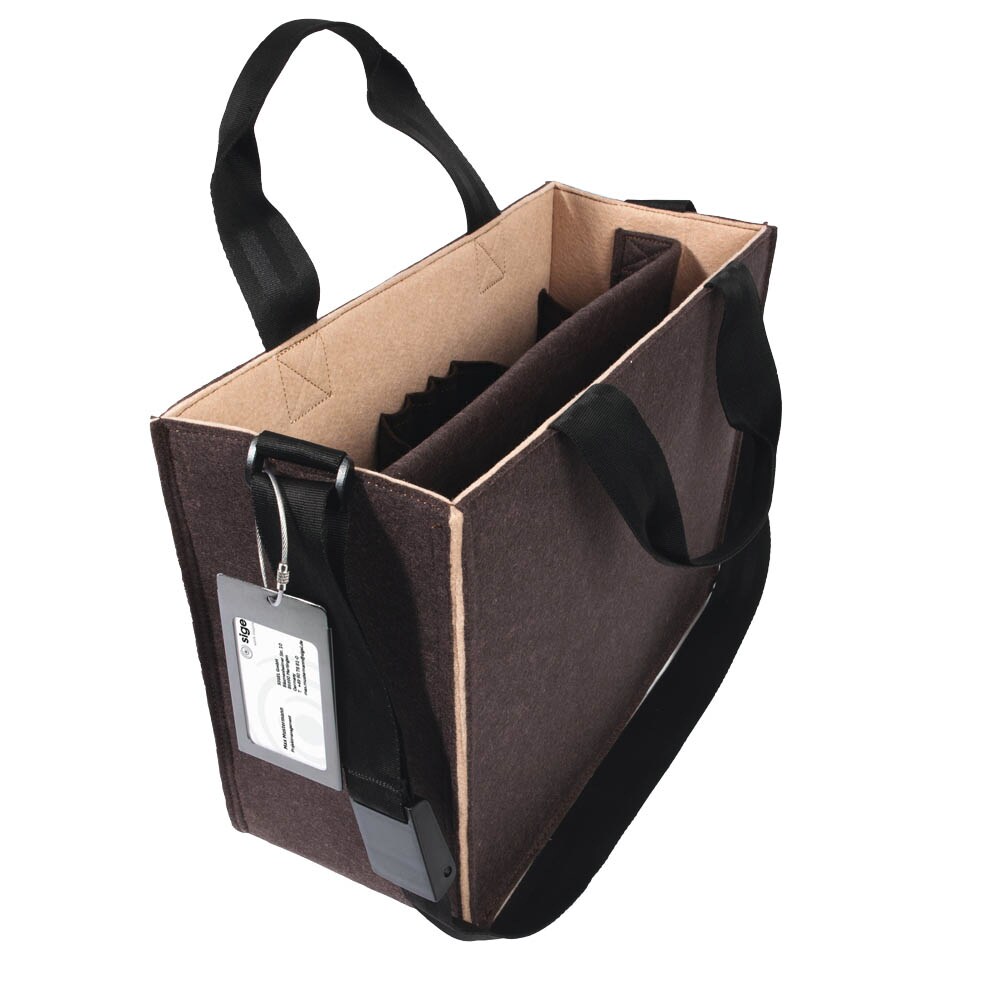 SIGEL Laptoptasche Hot Desking Bag Bicolor Recycling-PET braun, beige ...