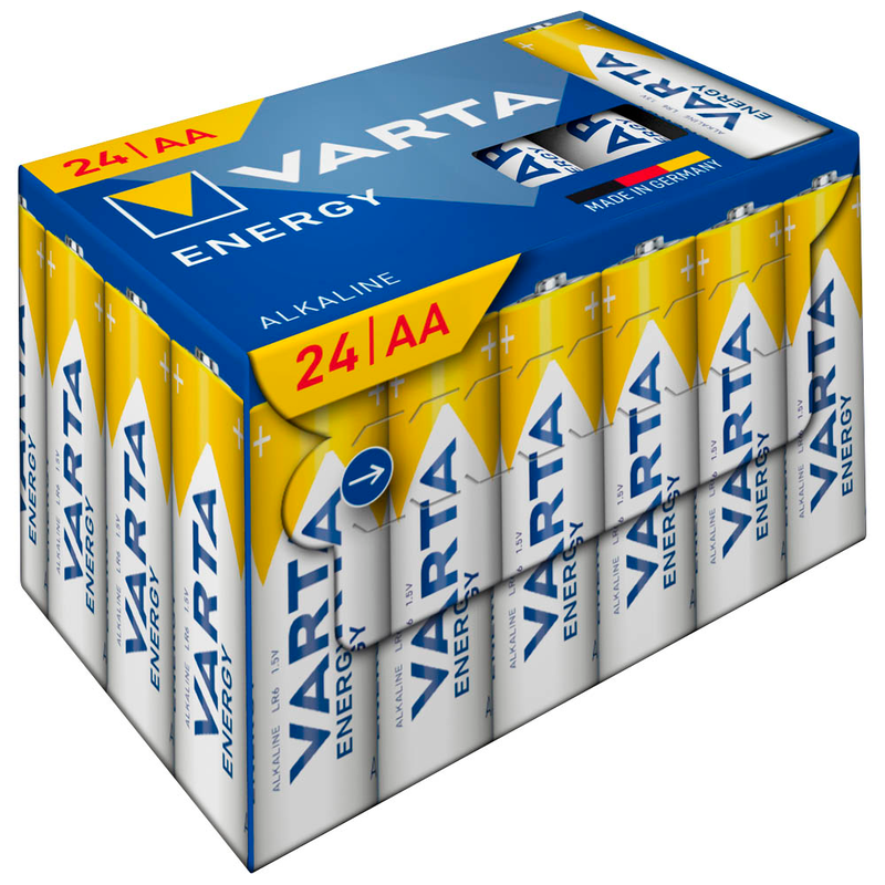 VARTA Batterien ENERGY Cube Alkali-Mangan Mignon AA 1,5 V, 24 St ...