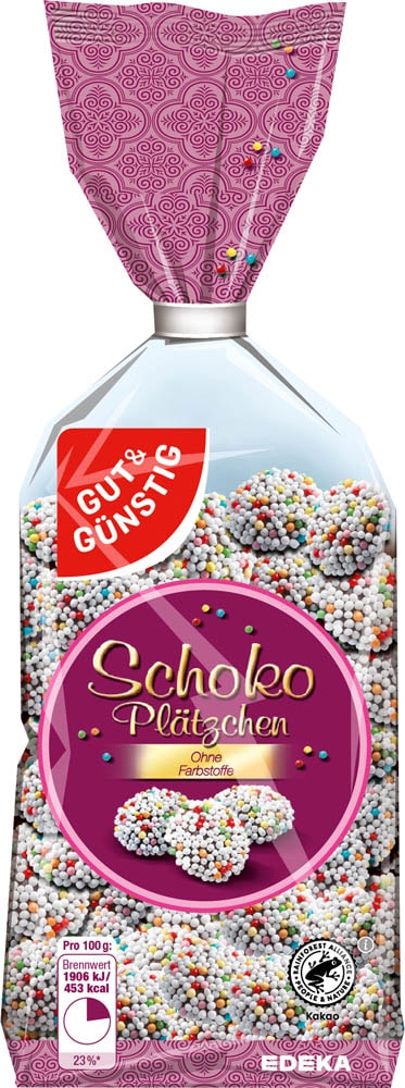 GUT&GÜNSTIG Schokoplätzchen mit Nonpareilles Kekse 200,0 g | office ...