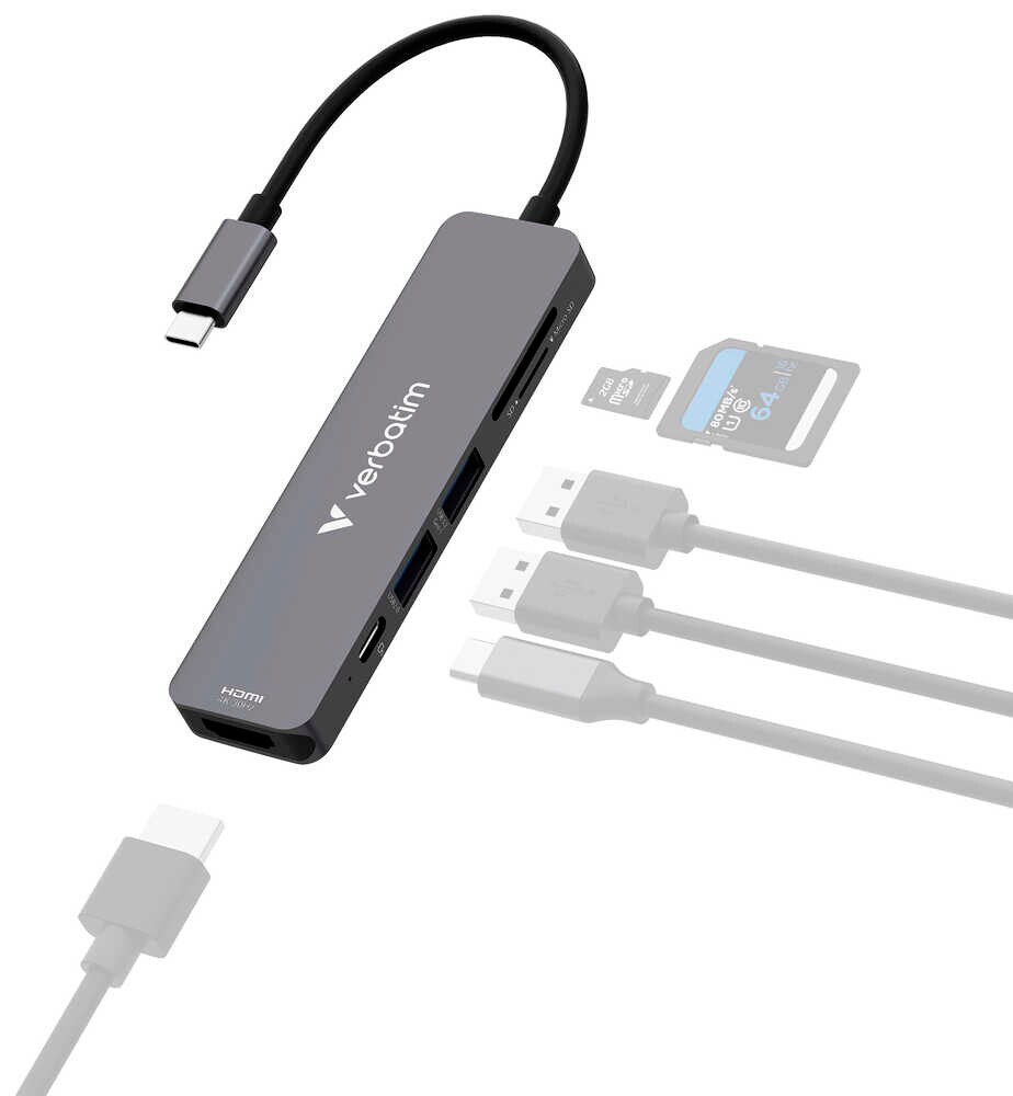 verbatim Multiport-Adapter Essentials 32156 | office discount