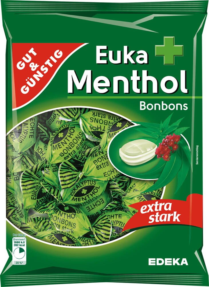 GUT&GÜNSTIG Euka Menthol Bonbons 58 St./ 300,0 g | office discount