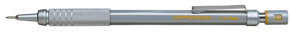 Pentel Graphgear 500 PG51 Druckbleistift silber HB 0,9 mm, 1 St ...