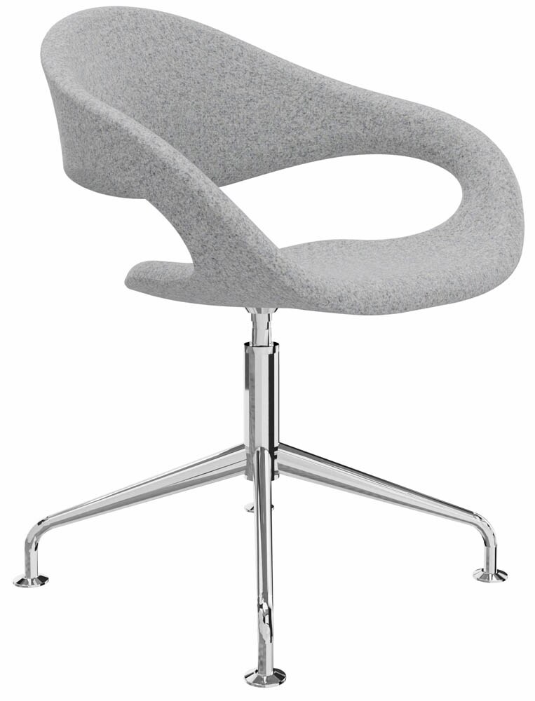 fm Besucherstuhl Elan 4260761571416 hellgrau Stoff | office discount
