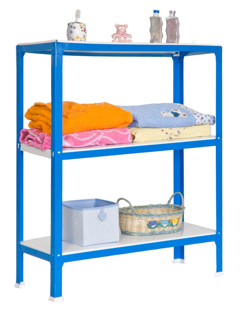 Simonrack Schwerlastregal SIMONHOME CLICK COLOR PLUS 3 8435104940259 blau, weiß 100,0 x 30,0 x ...