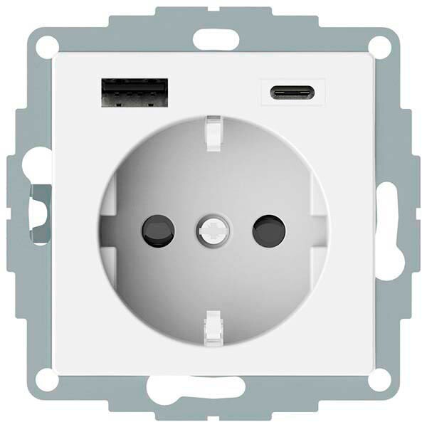 MERTEN Steckdose mit USB-Anschluss, 1 St. | office discount
