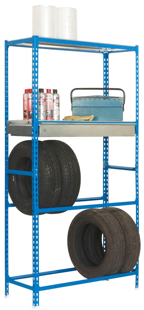 Simonrack Reifenregal SIMONGARAGE BOX PLUS 4/400 447109232201044 blau, verzinkt 100,0 x 40,0 x ...