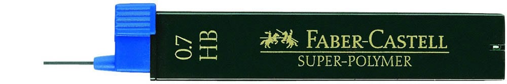 FABER-CASTELL SUPER-POLYMER Feinminen-Bleistiftminen schwarz HB 0,7 mm, 12 St. | office discount