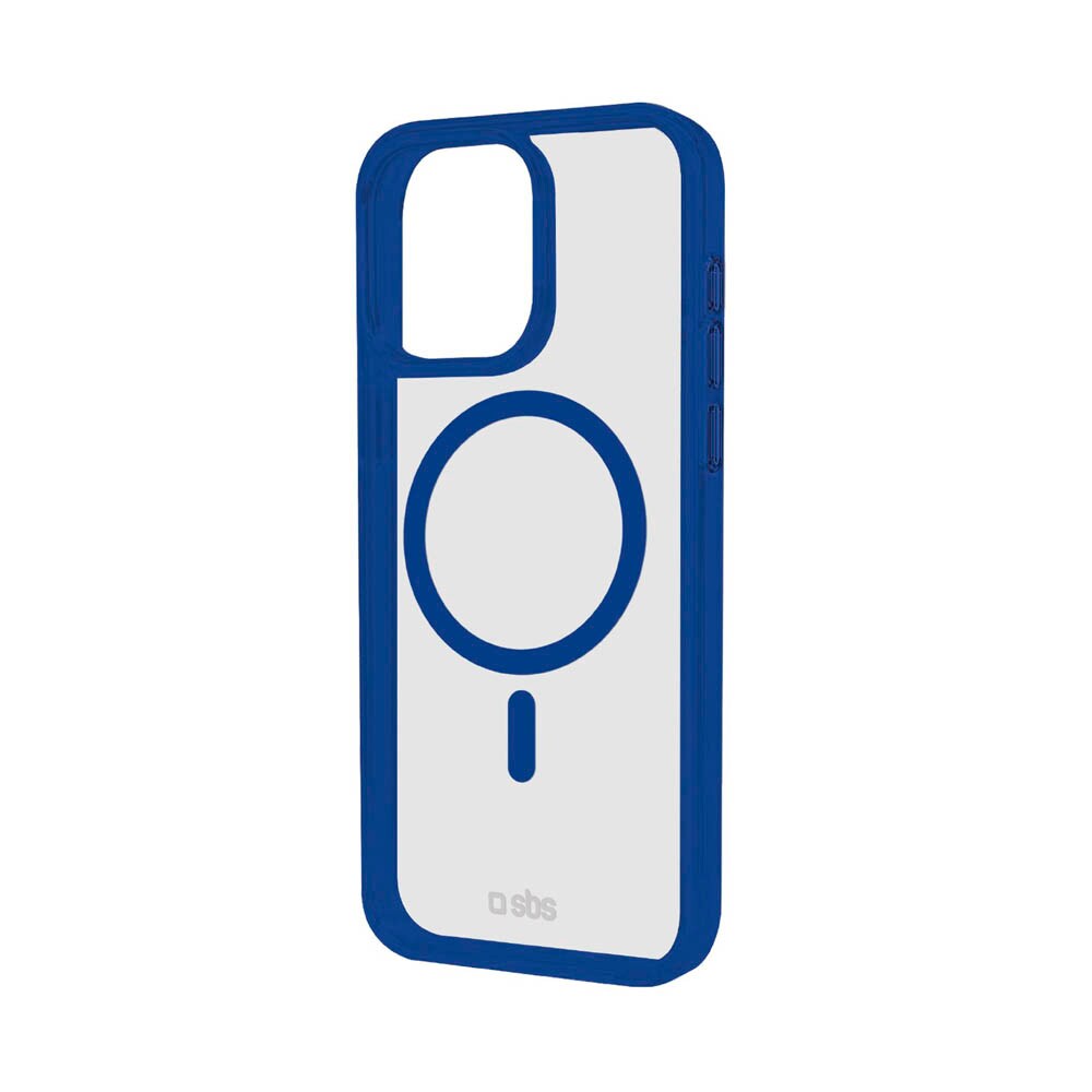 sbs Mag Frame Handy-Cover für Apple iPhone 15 Pro transparent, blau ...