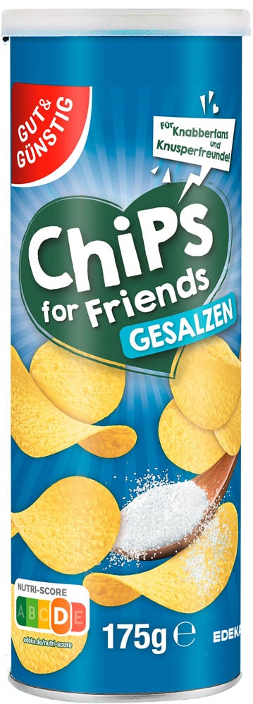 GUT&GÜNSTIG Salz Chips 175,0 g | office discount