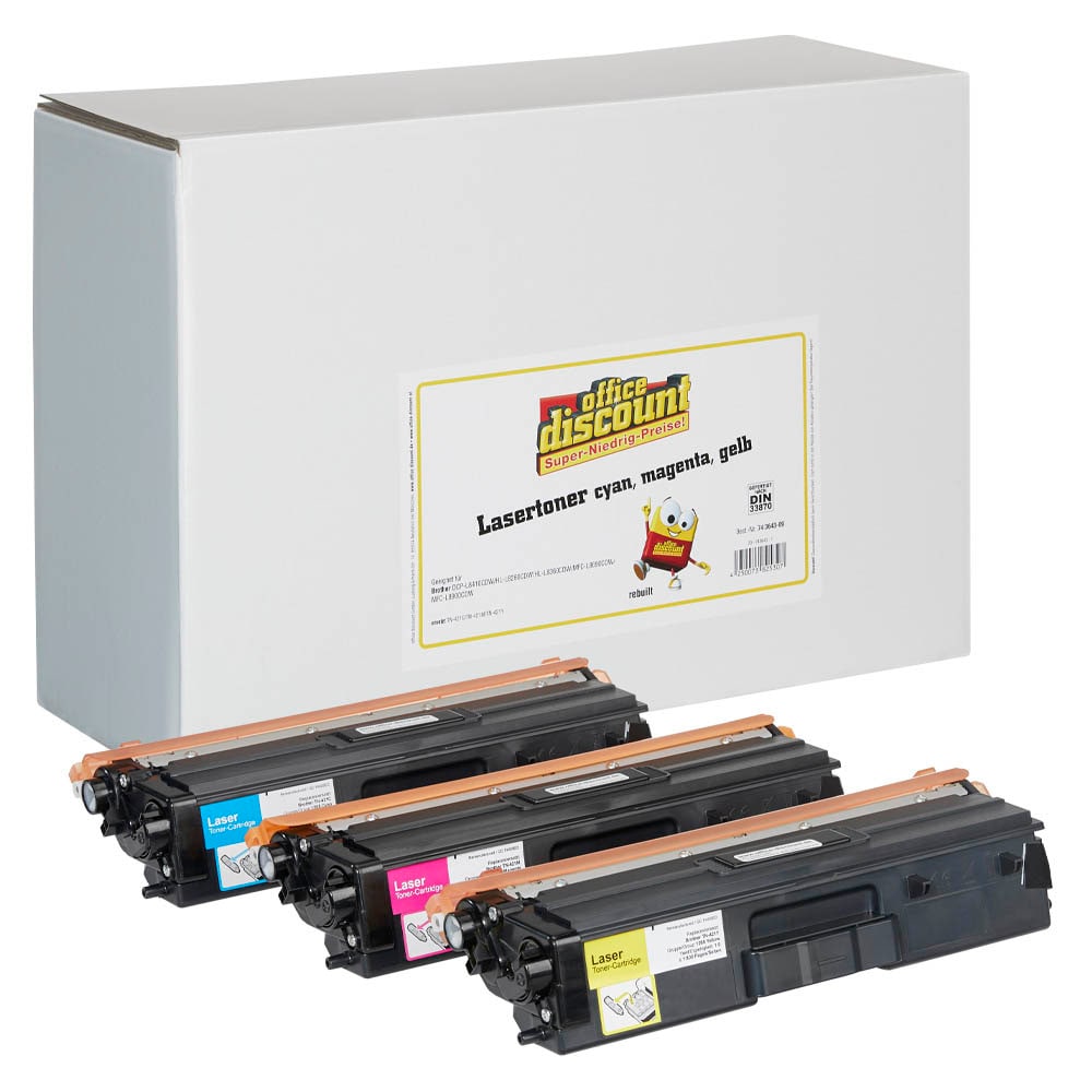 office discount cyan, magenta, gelb Toner kompatibel zu brother TN-421C ...