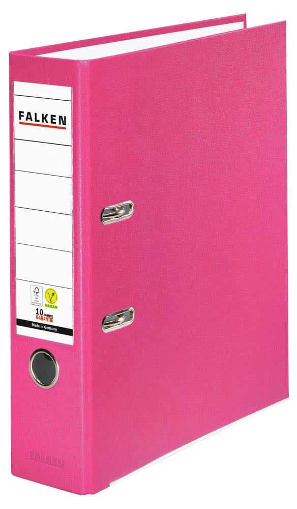 FALKEN Color Ordner pink Kunststoff 8,0 cm DIN A4, 1 St. | office discount