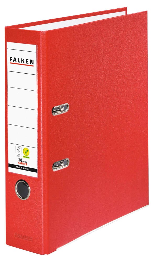 FALKEN Color Ordner rot Kunststoff 8,0 cm DIN A4, 1 St. | office discount